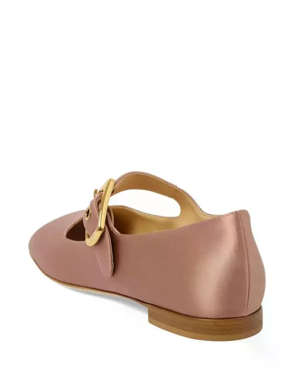 Chloé Polly Buckle-strap Ballet Flats - Pink