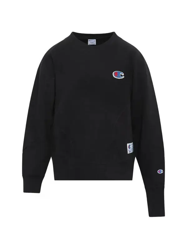 Undercover X Champion Logo-patch Sweatshirt - Black