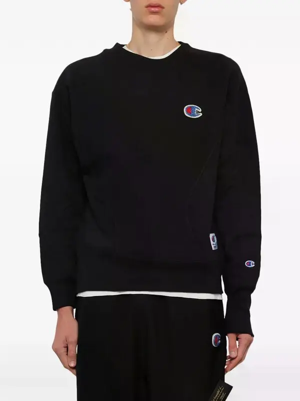 Undercover X Champion Logo-patch Sweatshirt - Black