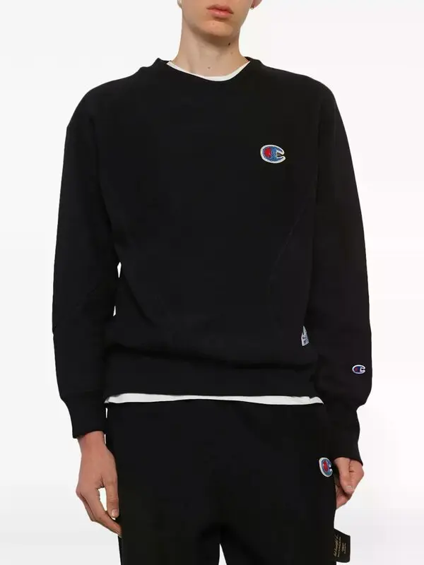 Undercover X Champion Logo-patch Sweatshirt - Black