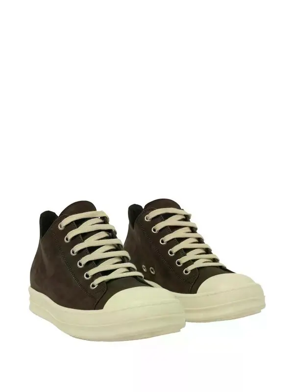Rick Owens Lace-up Low-top Sneakers - Brown