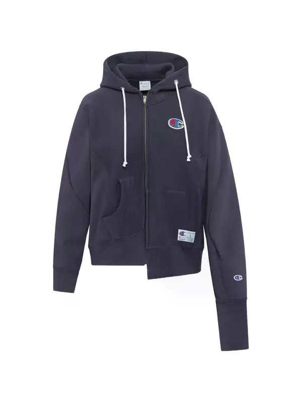 Undercover X Champion Asymmetric Zip-up Hoodie