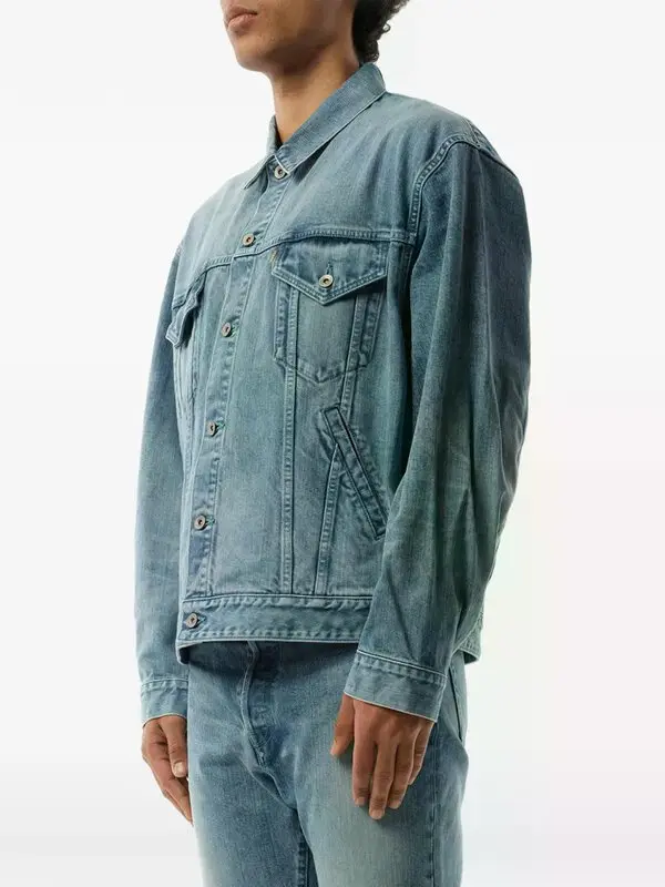 DOUBLET Denim Trucker Jacket With Chest Flap Pockets