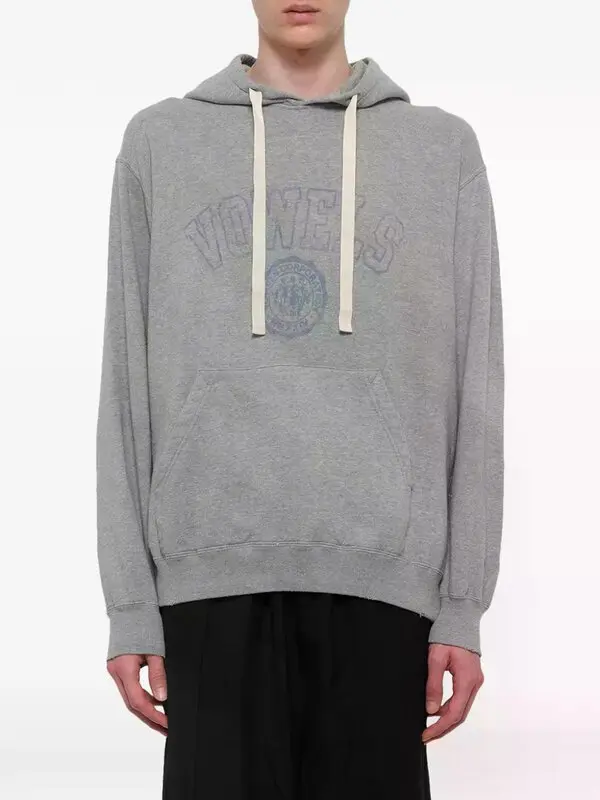 VOWELS Heathered Collegiate Hoodie - Grey