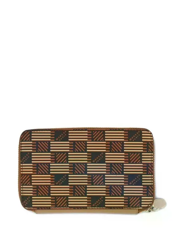 Moreau Mini Geometric-print Zip-around Wallet