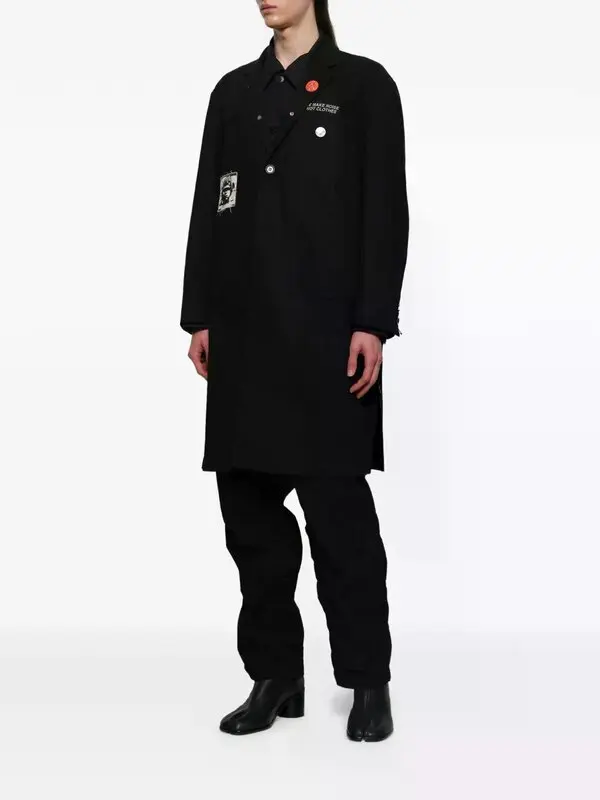 Undercover Patch Detail Button-up Coat