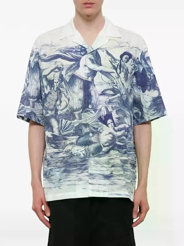 EGONLAB Breizh-print Cuba Shirt