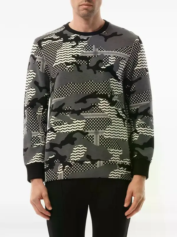 Neil Barrett Camouflage Print Sweatshirt