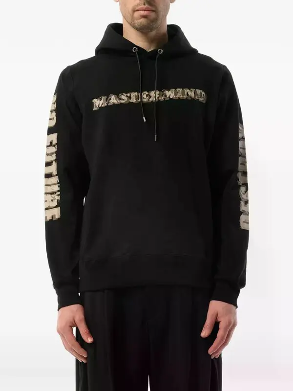 MASTERMIND WORLD Logo Print Drawstring Hoodie