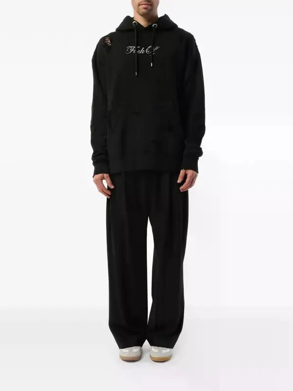 MASTERMIND WORLD Distressed Logo Hoodie