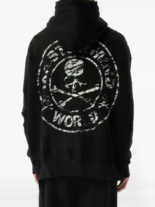 MASTERMIND WORLD Distressed Logo Hoodie