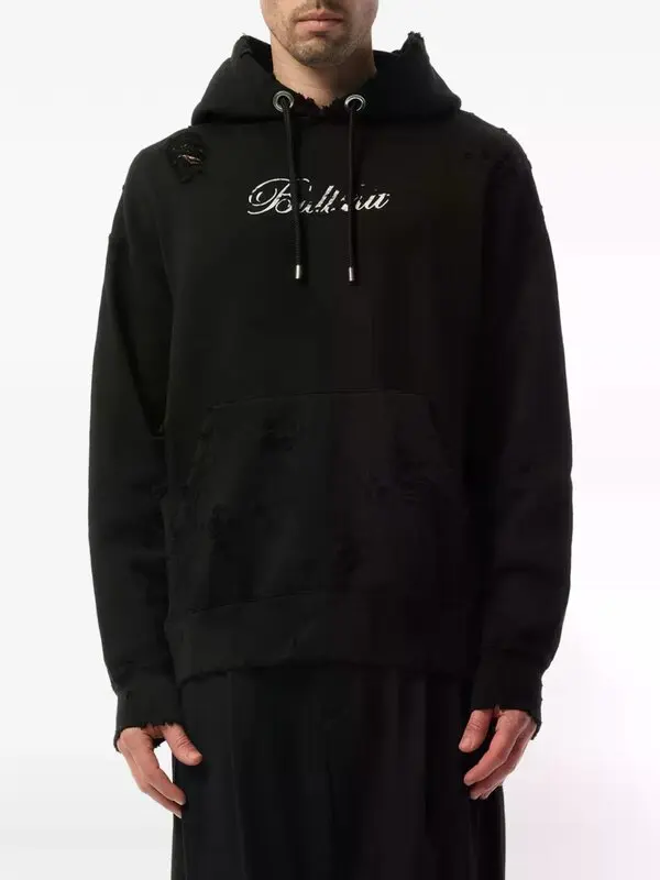 MASTERMIND WORLD Distressed Logo-print Hoodie