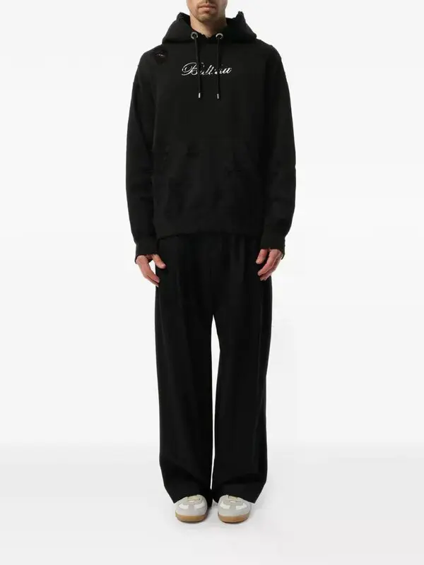 MASTERMIND WORLD Distressed Logo-print Hoodie