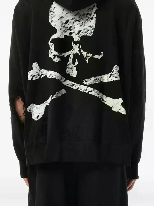 MASTERMIND WORLD Distressed Logo-print Hoodie