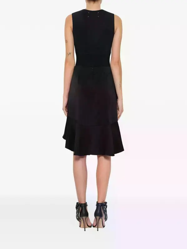 LANVIN Ruffled Asymmetric Midi Skirt