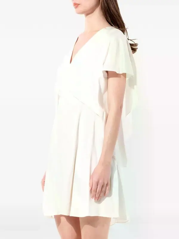 Balenciaga Short Sleeve V-neck Dress