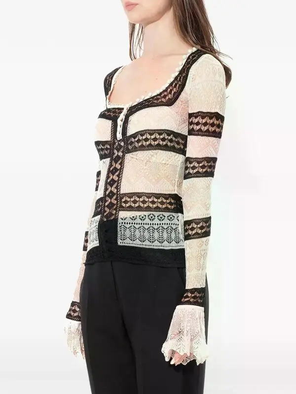 Alexander McQueen Square Neck Cardigan