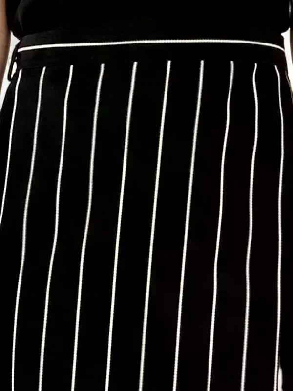 Balenciaga A-line Pinstriped Skirt