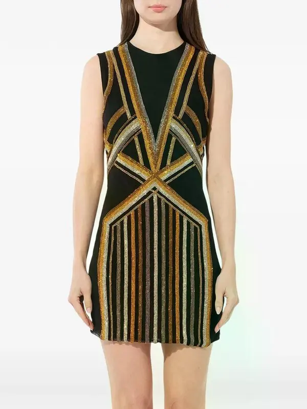 Balmain Embroidered Mini Dress