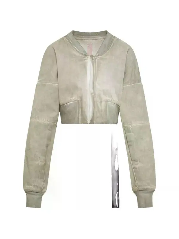 Rick Owens Sand Beige Cropped Flight Jacket - Neutrals