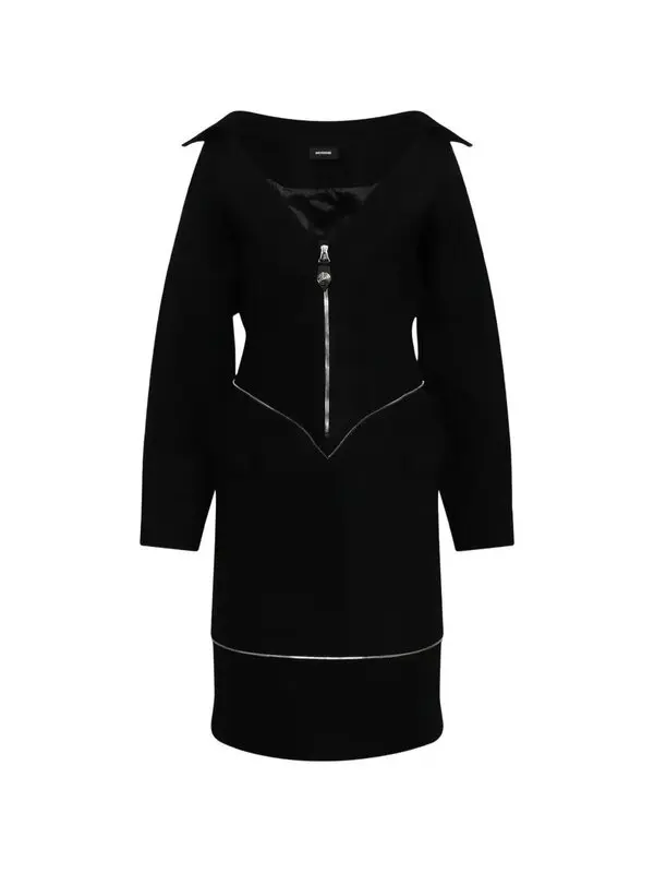 We11Done Off-shoulder Zip-fastening Dress