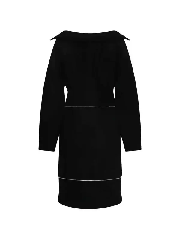 We11Done Off-shoulder Zip-fastening Dress