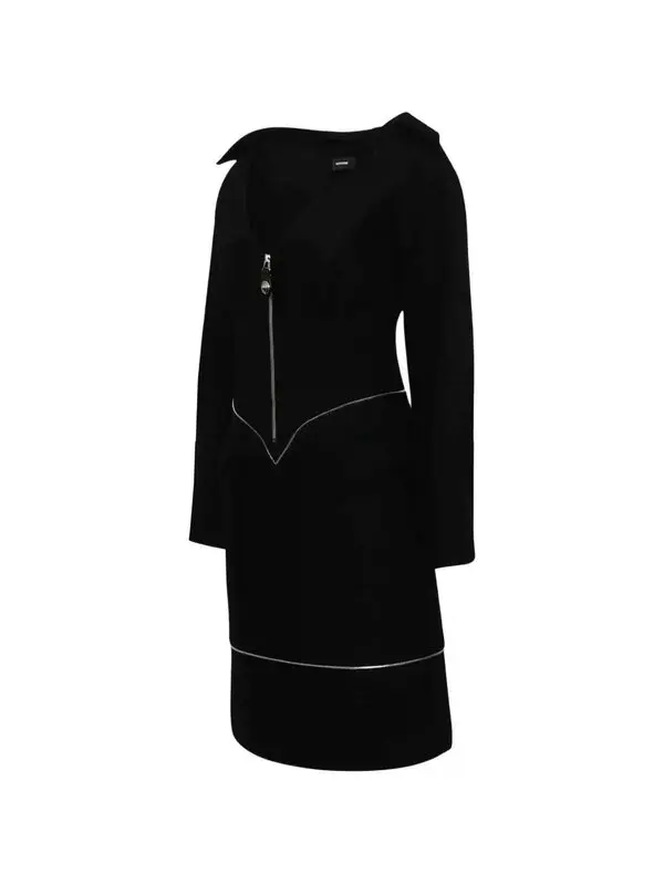 We11Done Off-shoulder Zip-fastening Dress
