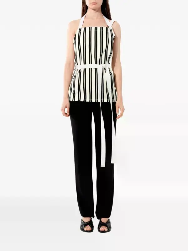 Balenciaga Striped Halterneck Tank Top