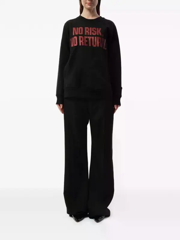 MASTERMIND WORLD Slogan Print Crewneck Sweatshirt