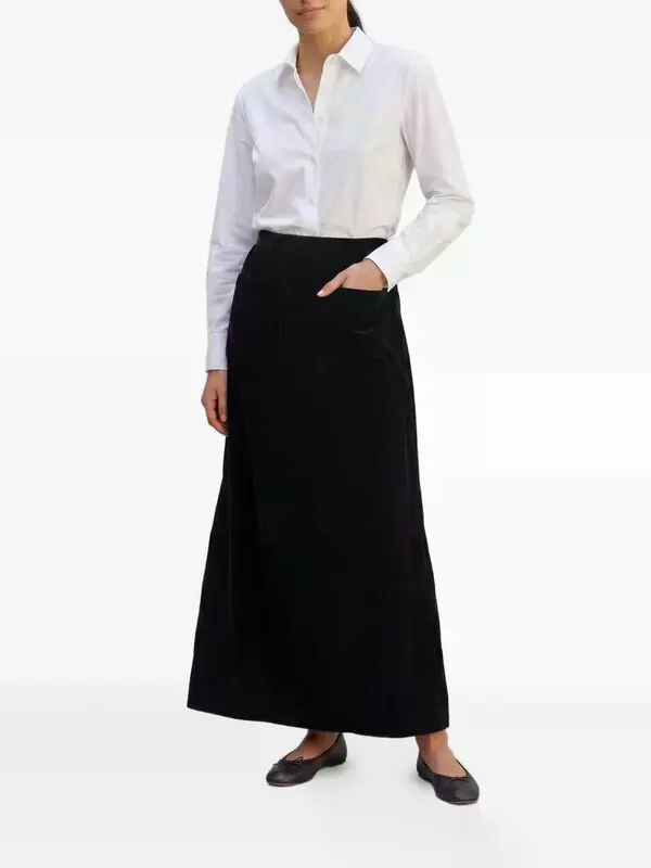 COURREGES Velvet Maxi Skirt