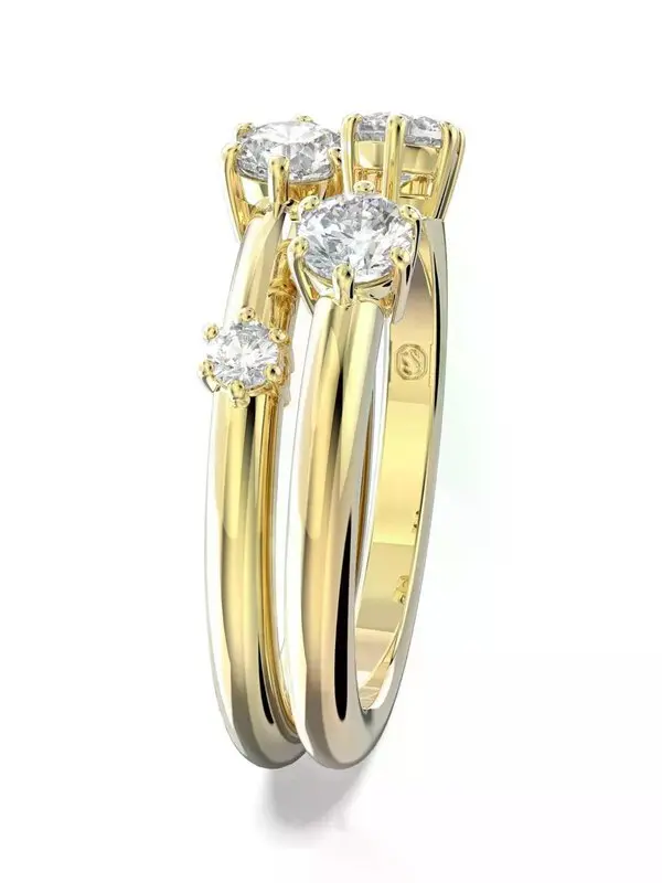 SWAROVSKI Constella Zirconia-embellished Rings Set Of Two