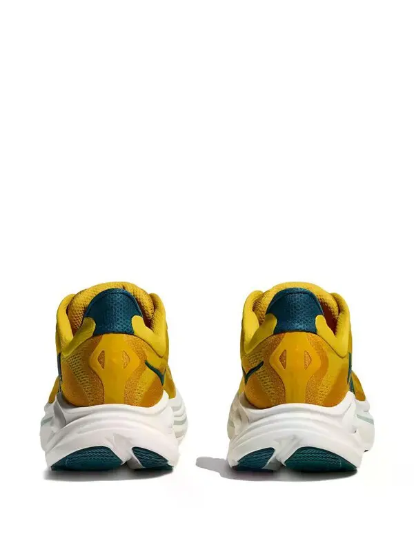 HOKA® Clifton Logo-print Lace-up Sneakers - Yellow