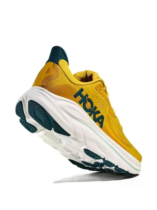 HOKA® Clifton Logo-print Lace-up Sneakers - Yellow