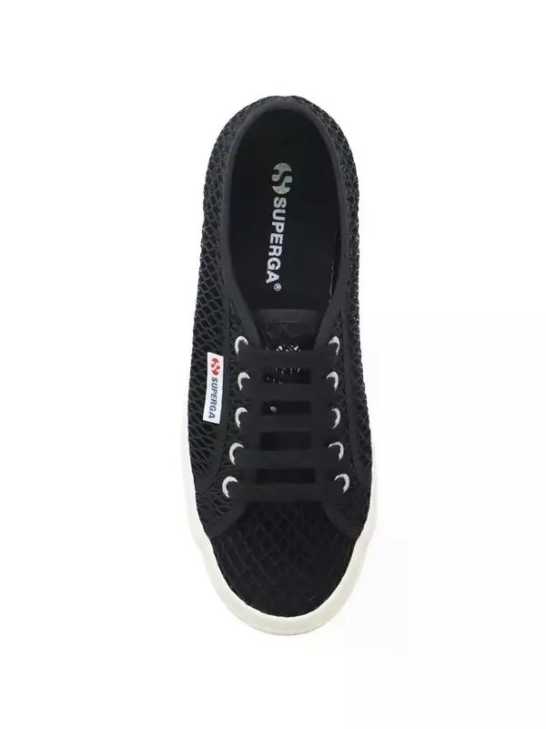 Superga 2750 Mesh Lace-up Sneakers - Black