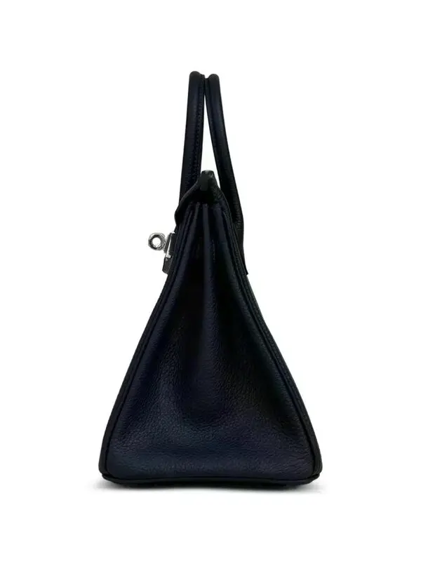Hermès Birkin 25 Handbag In Togo Leather - Blue