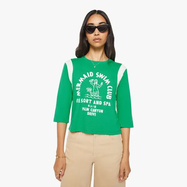 MOTHER The Better Half Insert Mermaid Swim Club T-shirt