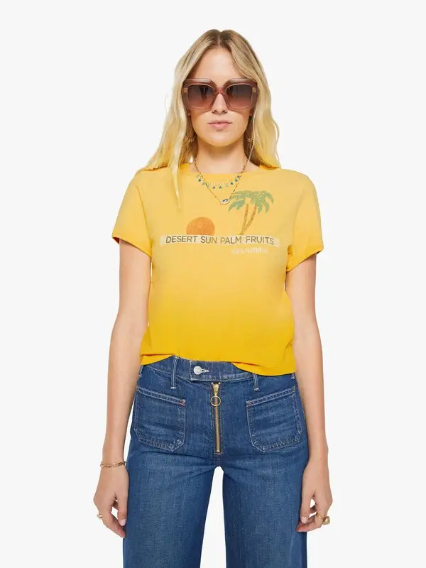 MOTHER The Itty Bitty Ringer Desert Sun Palm T-shirt - Multi