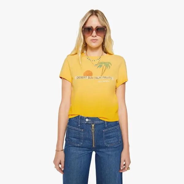 MOTHER The Itty Bitty Ringer Desert Sun Palm T-shirt - Multi