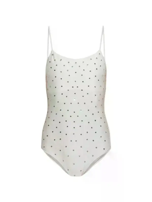 Oseree Embellished One-piece Swimsuit - White