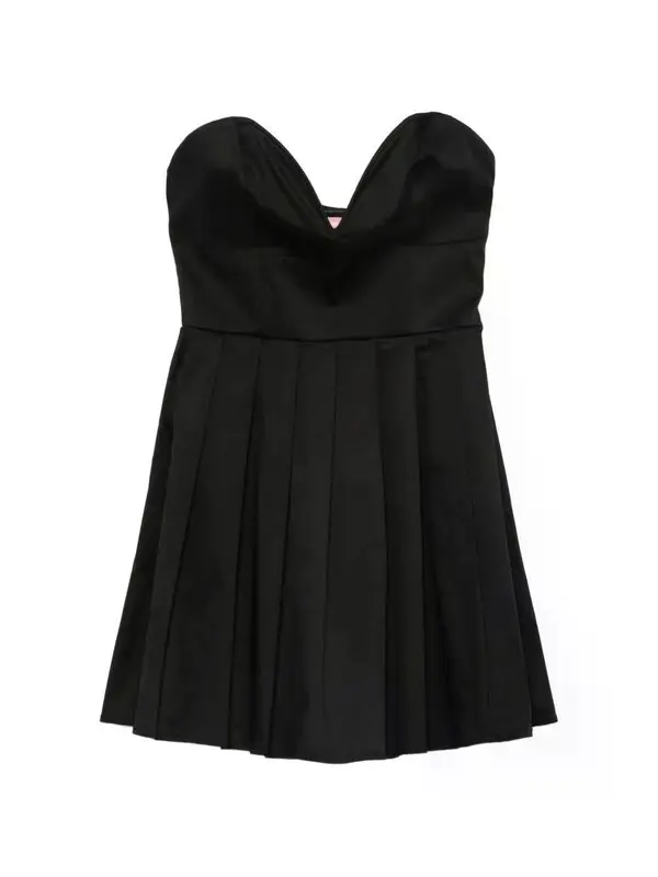 TWENTY FOURHAITCH Pleated Strapless Mini Dress