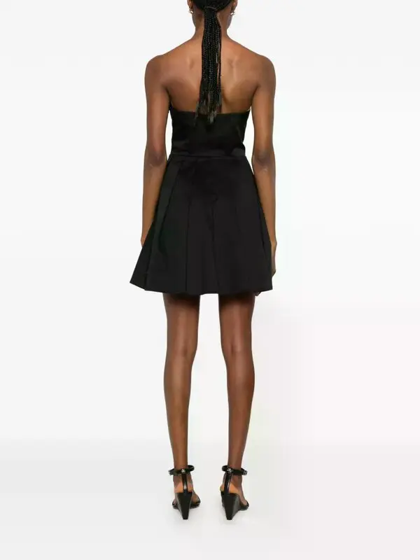 TWENTY FOURHAITCH Pleated Strapless Mini Dress