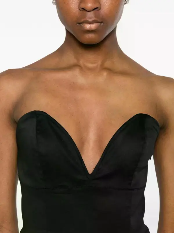 TWENTY FOURHAITCH Pleated Strapless Mini Dress