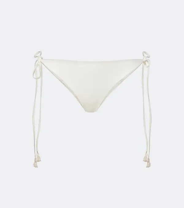 Johanna Ortiz Low-rise Bikini Bottoms - White