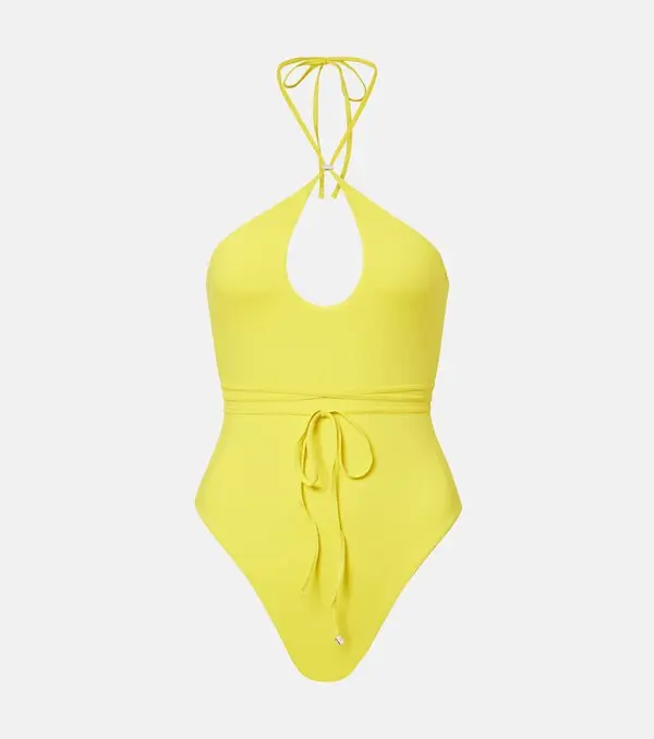 Attico Keyhole Swimsuit - Yellow