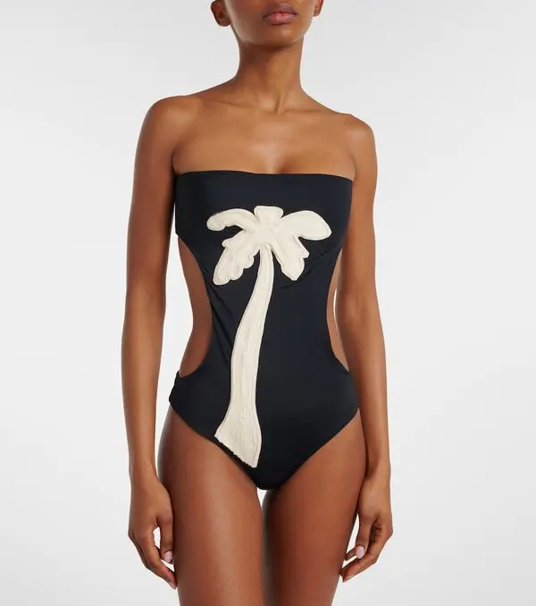 Johanna Ortiz Cutout Embroidered Swimsuit
