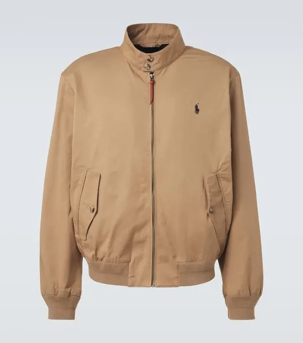 Polo Ralph Lauren Cotton Twill Zip-up Jacket - Brown