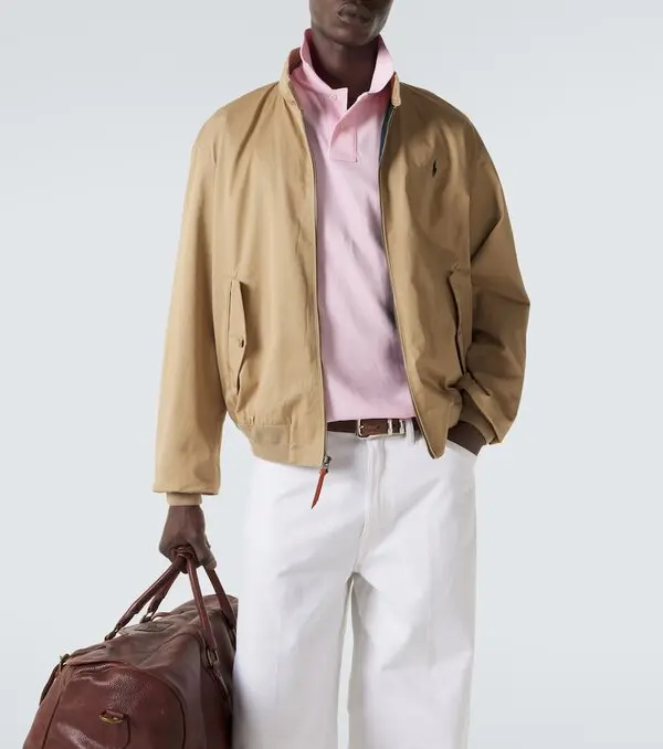 Polo Ralph Lauren Cotton Twill Zip-up Jacket - Brown
