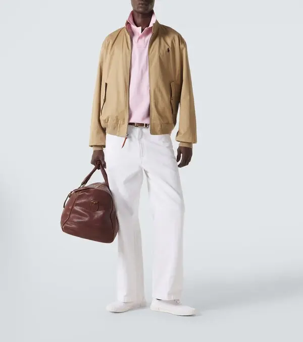 Polo Ralph Lauren Cotton Twill Zip-up Jacket - Brown