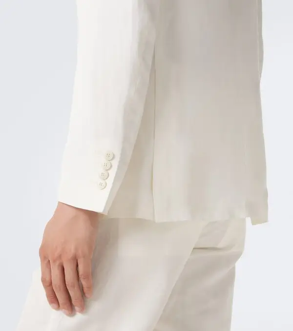 Canali Kei Linen And Silk Suit Jacket
