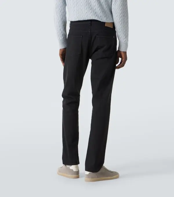 Canali Slim Fit Jeans - Black
